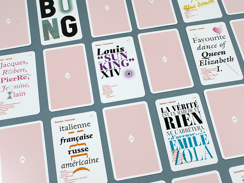 Jeu de 9 familles typographiques - Editions 205 - Librairie Lame